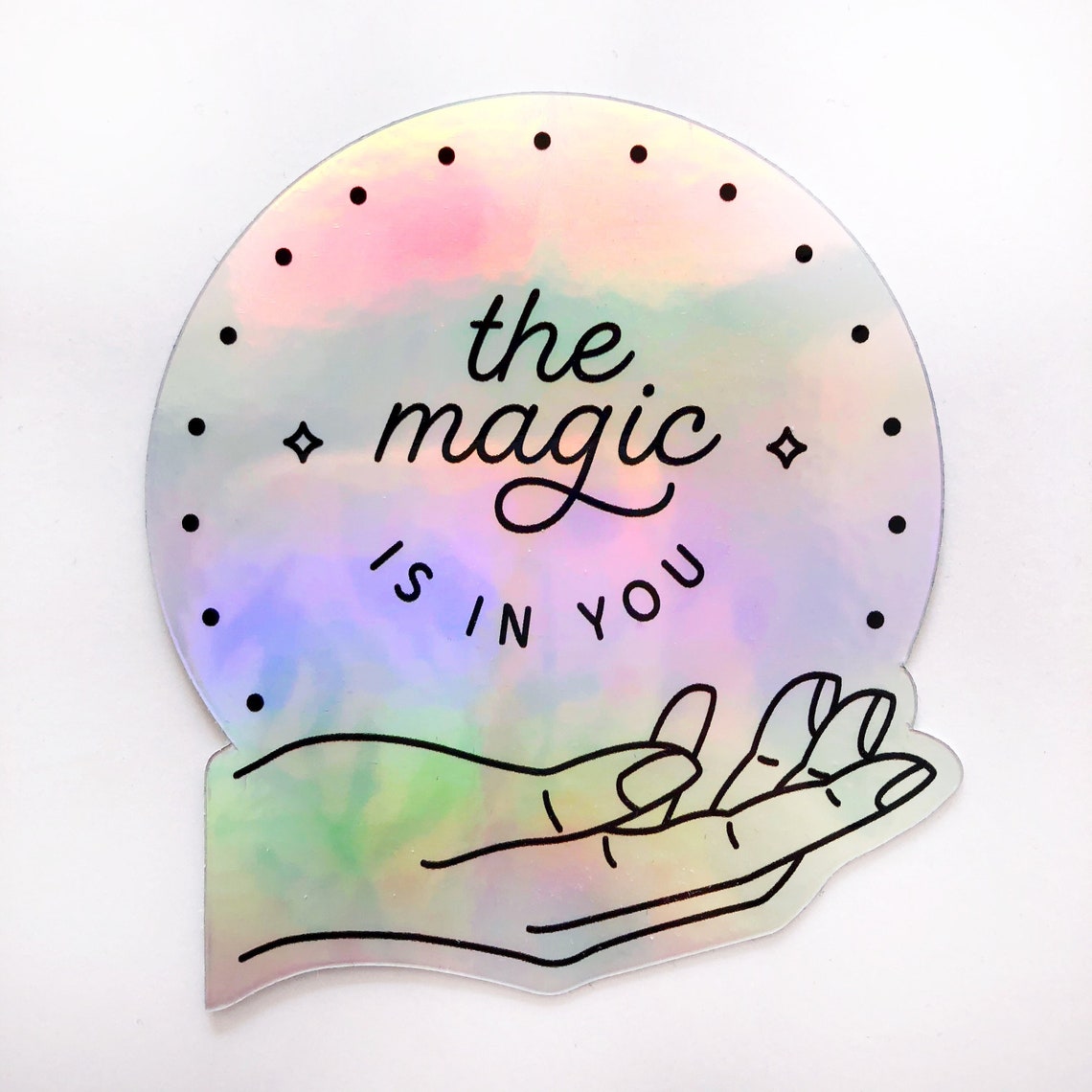 Holographic Sticker the Magic is in You Magic Stickers - Etsy Hong Kong