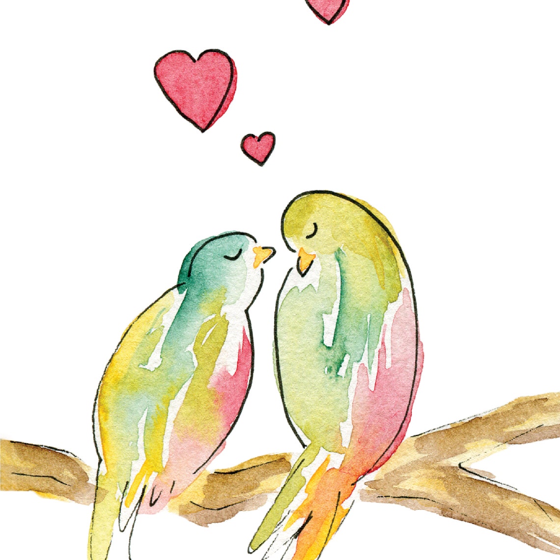 Love Birds Wall Art Valentines Day Wall Art Valentines Day | Etsy