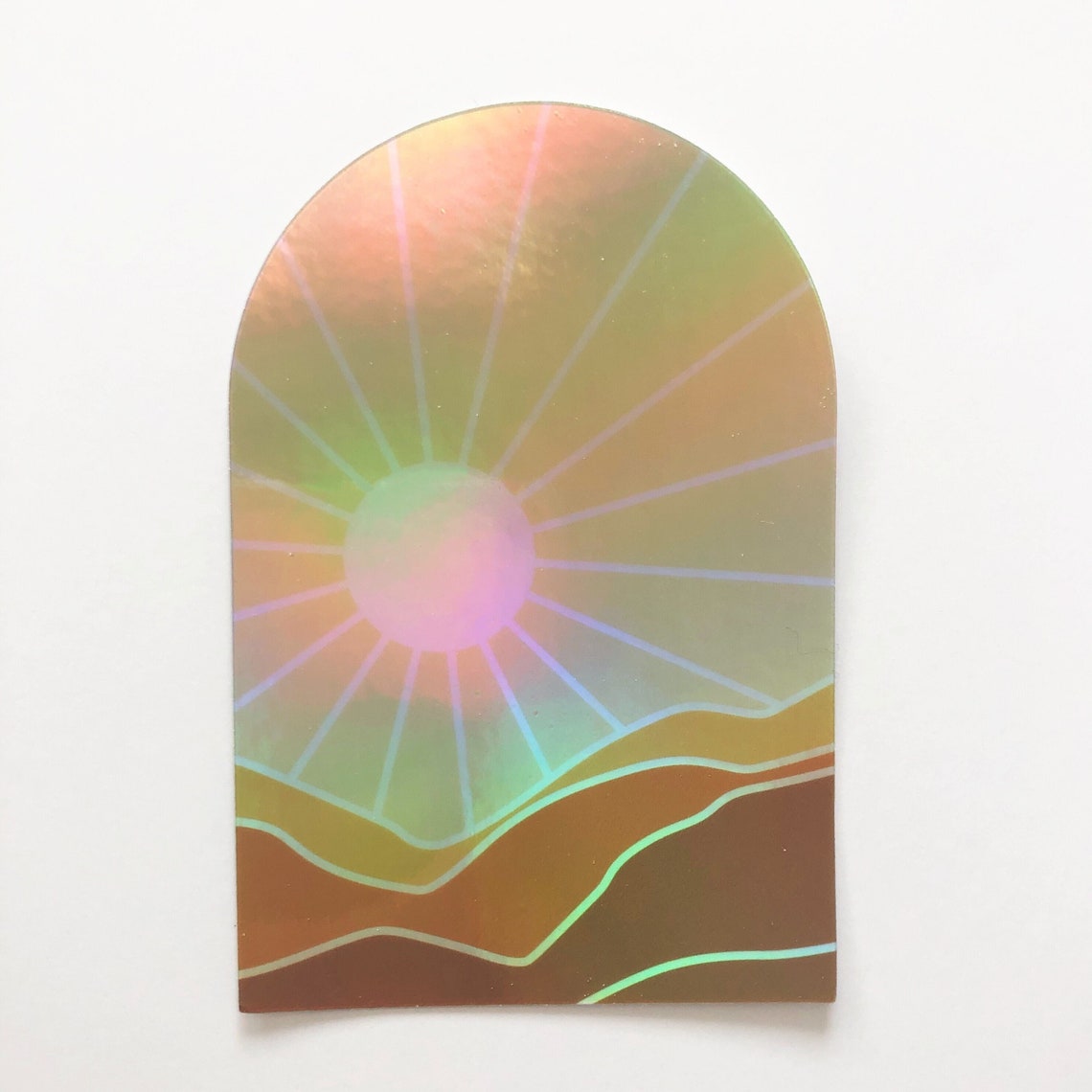 Boho Sun Sticker Boho Stickers Holographic Stickers - Etsy