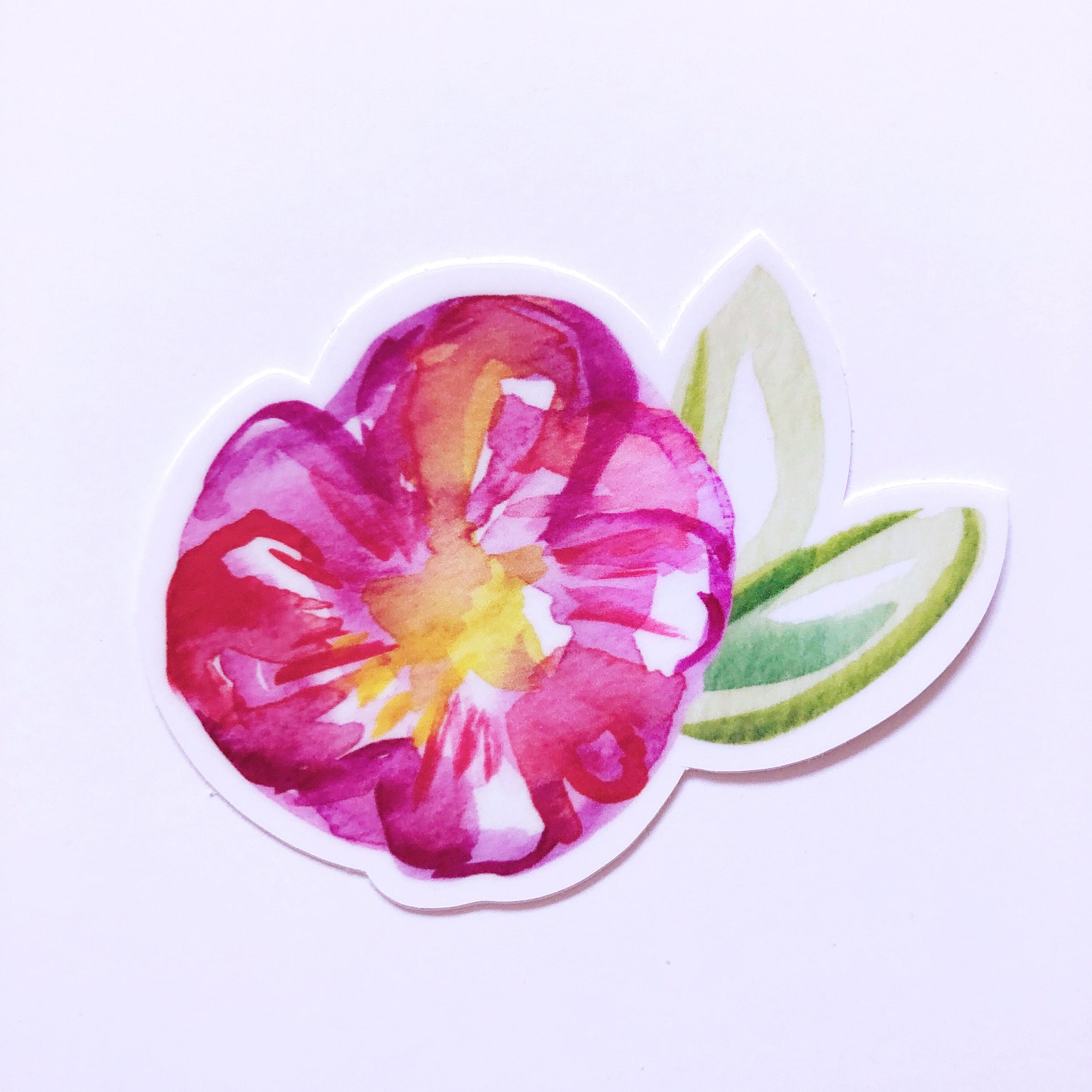 Vinyl Flower Stickers Pink Flower Stickers for Hydroflask - Etsy