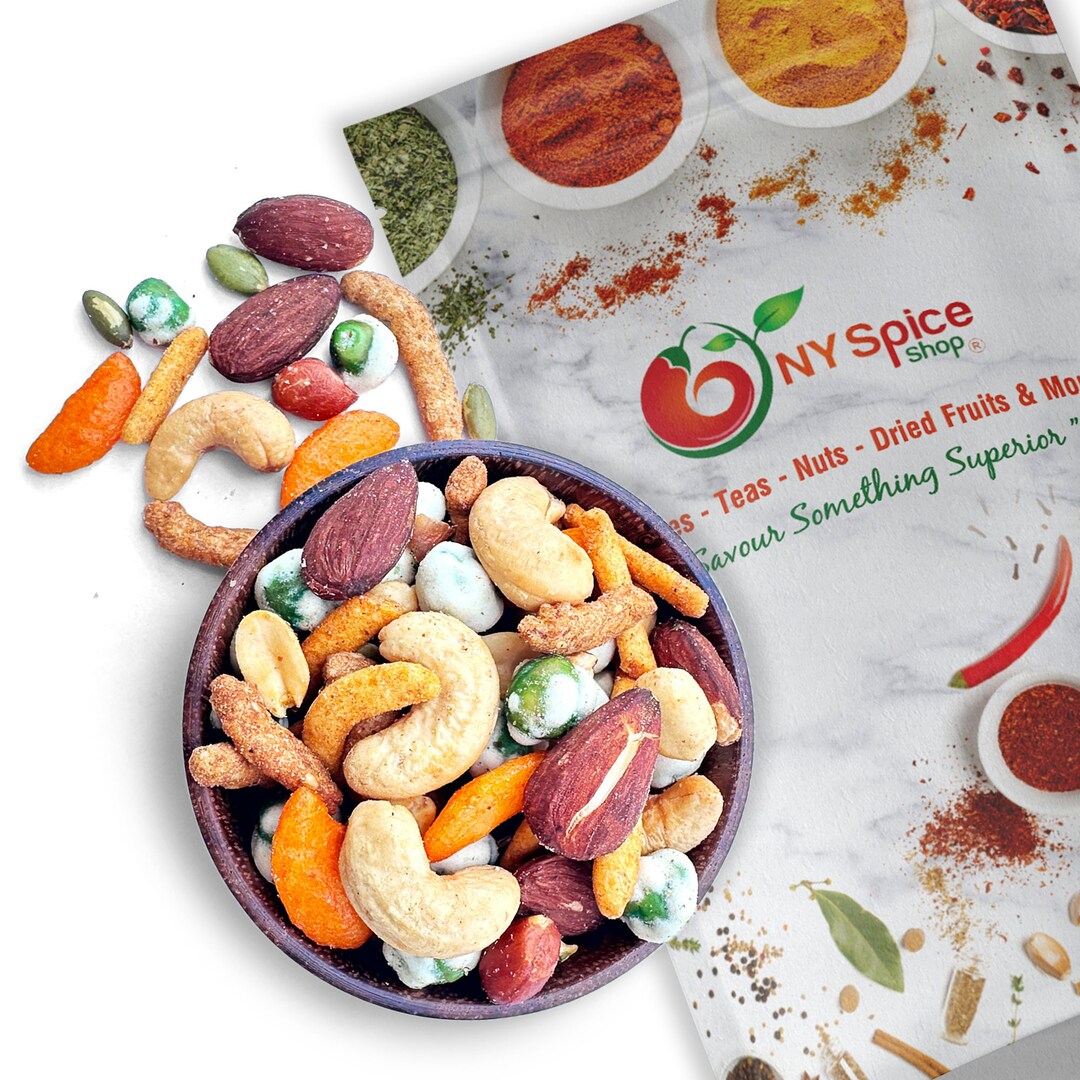 Sweet Wasabi Mix Wasabi Trail Mix, Dry Nuts and Fruit, Wasabi Peas ...