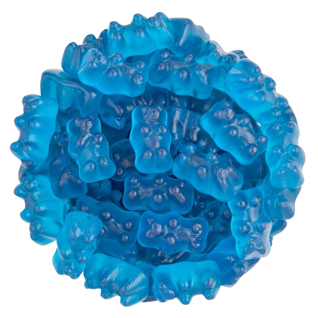 Blue Raspberry Gummy Bears Gummy Bears Candy Valentine's Day, Birthday ...