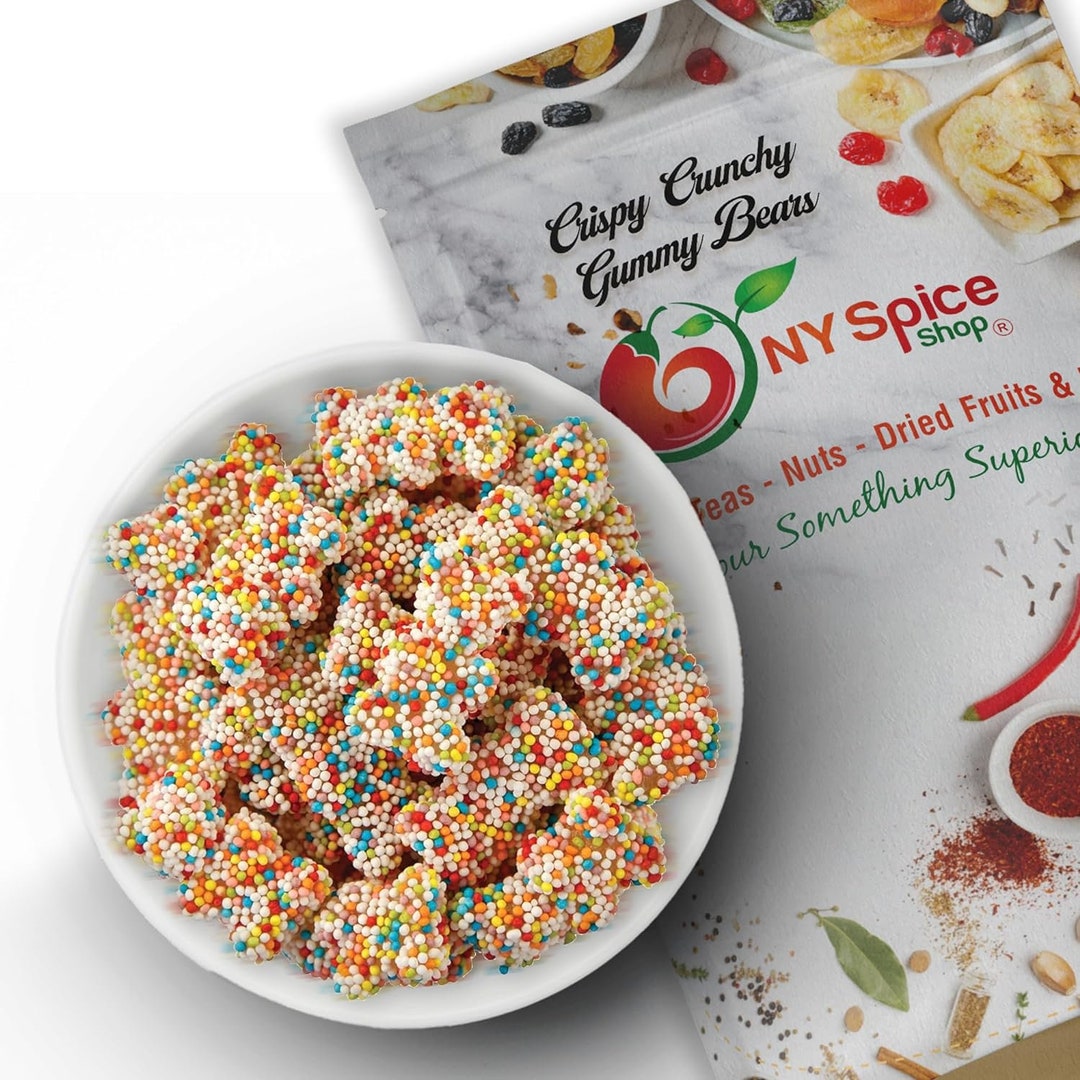 Crispy Crunchy Gummy Bears Bulk Rainbow Mini Gummy Bears Gummies Bears ...
