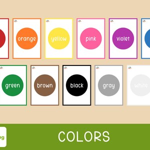 Educational Flashcards Printable Bundle for Preschool, Kindergarten ...