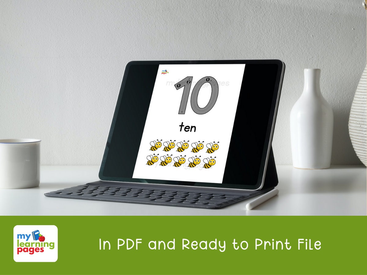 Number Wall Cards, Numbers 1-20, Preschool, Homeschool, Printable ...