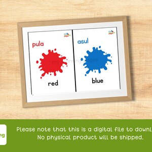 Filipino (tagalog) + English Educational Flash Cards Bundle | for ...