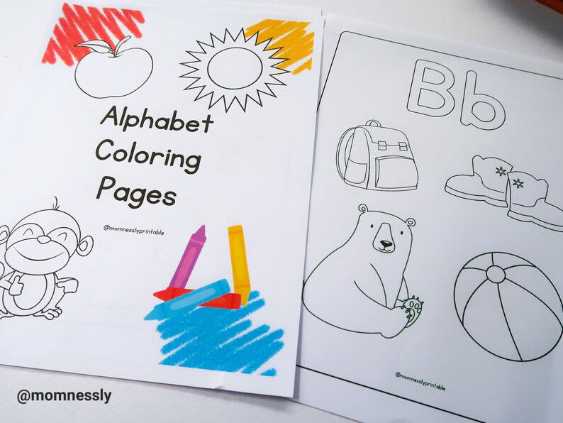 Alphabet Coloring Pages for Kids | Letters Coloring Book | Preschool ...