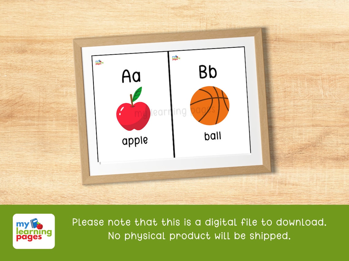 Educational Flashcards Printable Bundle for Preschool, Kindergarten ...