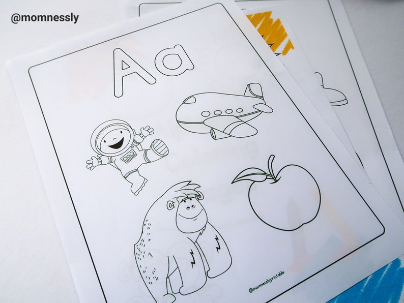 Alphabet Coloring Pages for Kids Letters Coloring Book Preschool ...