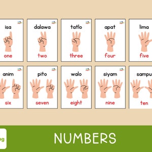 Filipino (tagalog) + English Educational Flash Cards Bundle | for ...