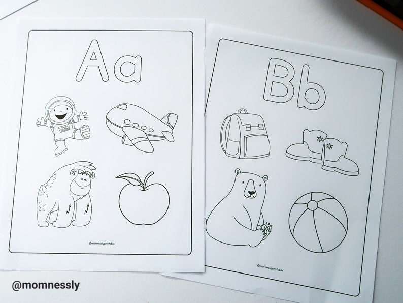 Alphabet Coloring Pages for Kids Letters Coloring Book Preschool ...