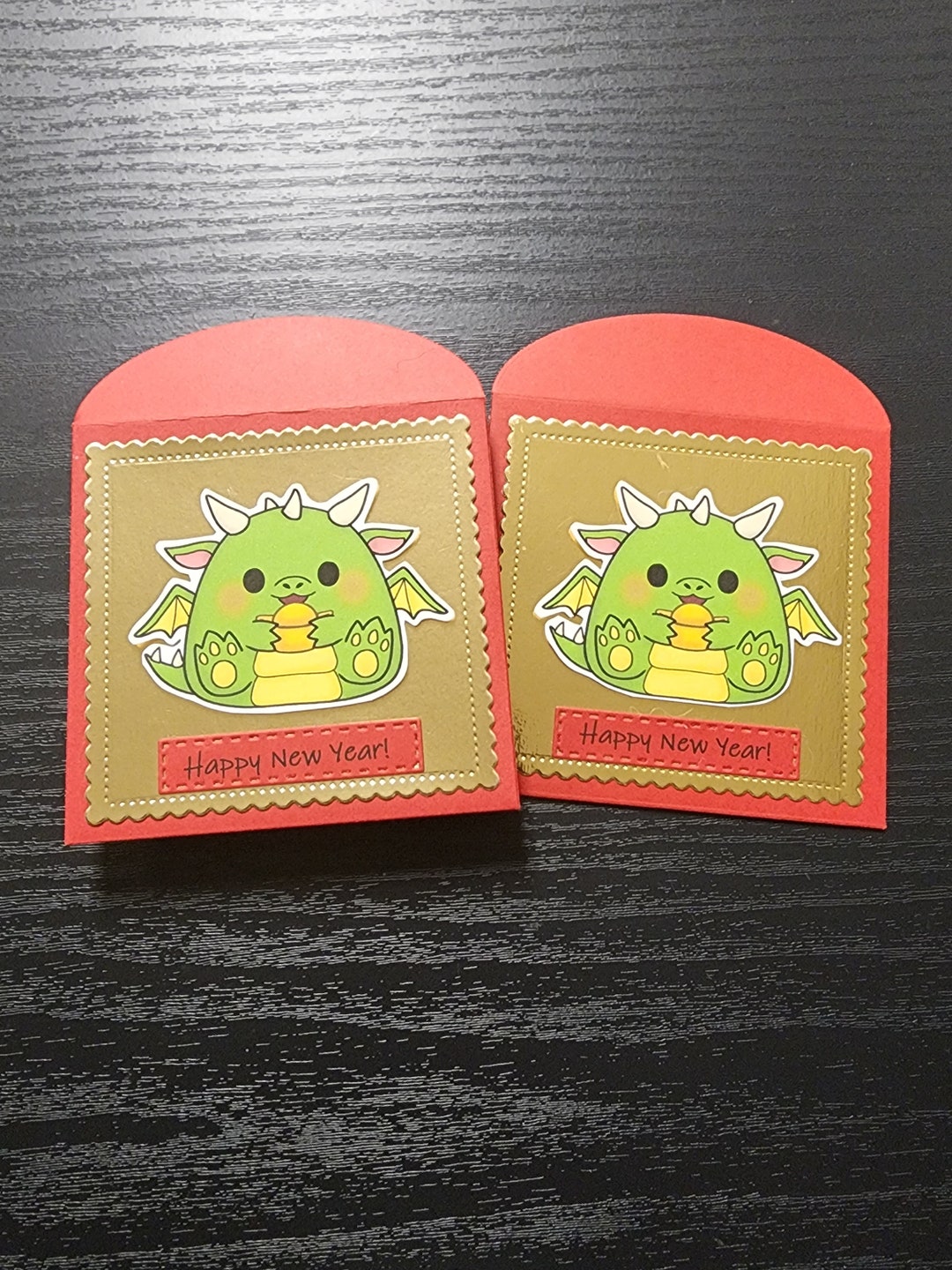 Square Handmade Chinese Red Envelopes. Dragon Red Envelope. - Etsy