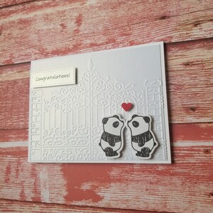 Panda Wedding Card. Wedding Card With Kissing Pandas. Panda ...