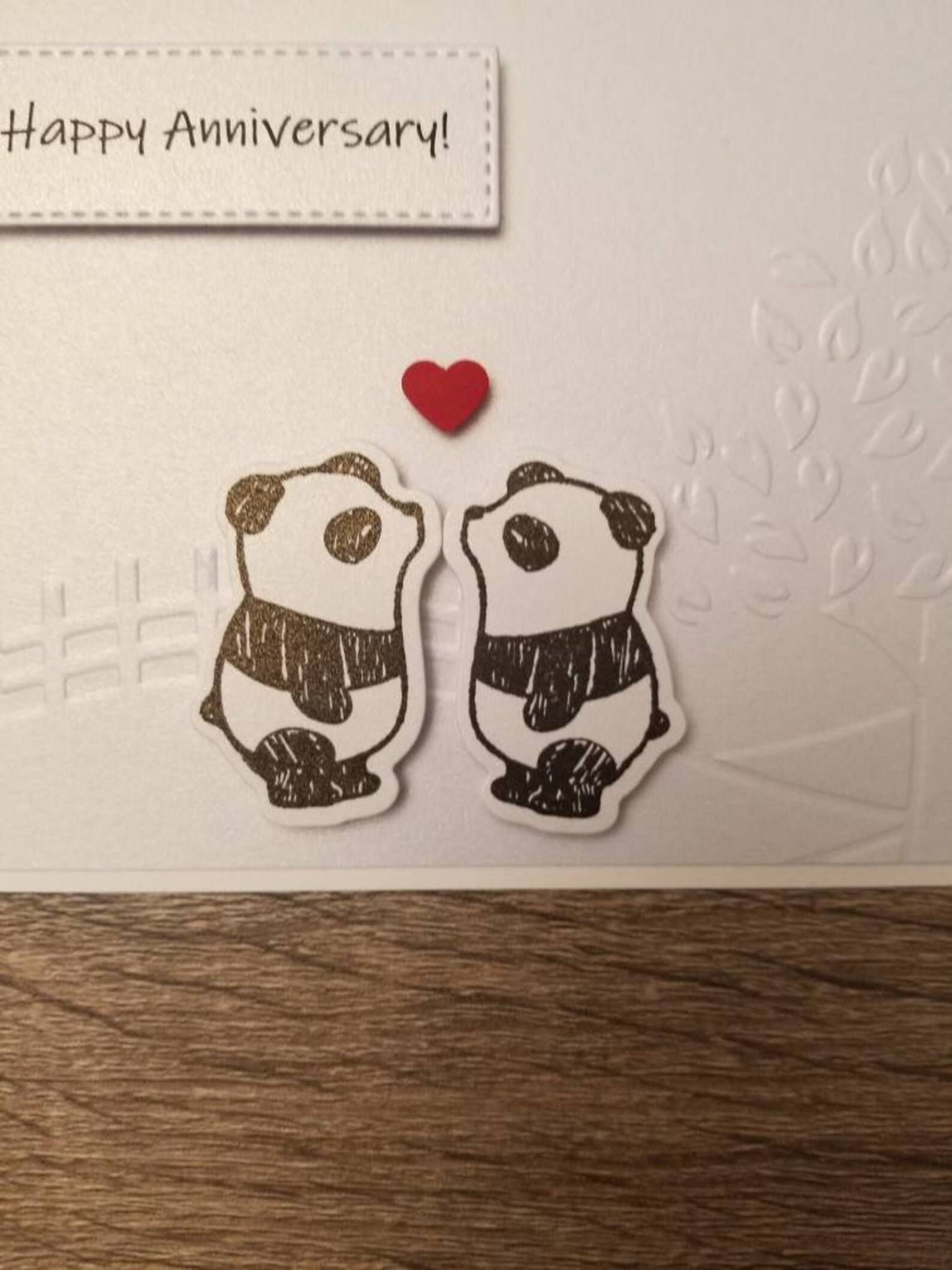 Panda Happy Anniversary Card With an Outdoor Scene. Happy Anniversary ...