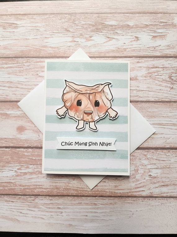 Vietnamese Birthday Card. Har Gow Birthday Card. Vietnamese - Etsy