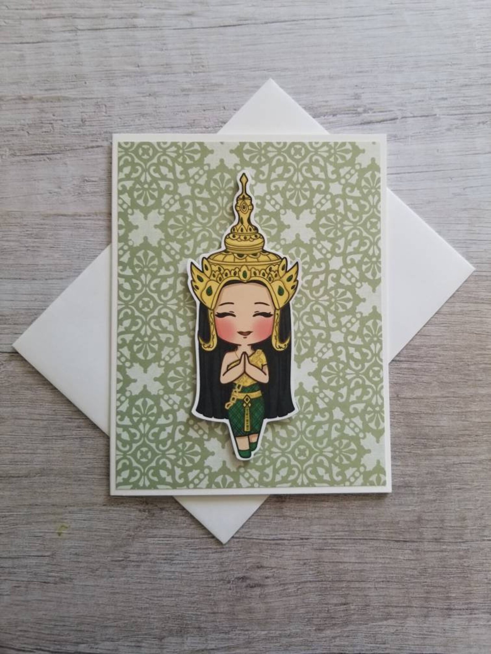Khmer Girl Card. Cambodian Girl Card. Khmer New Year. | Etsy UK