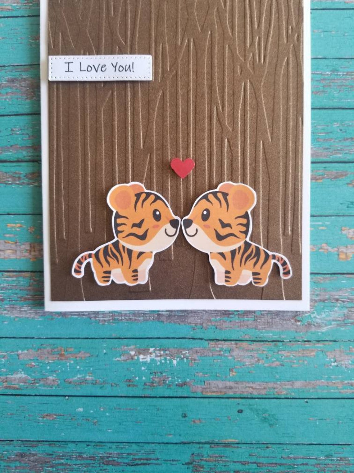 Tiger Love Card. Tiger Anniversary Card. Tiger I Love You - Etsy