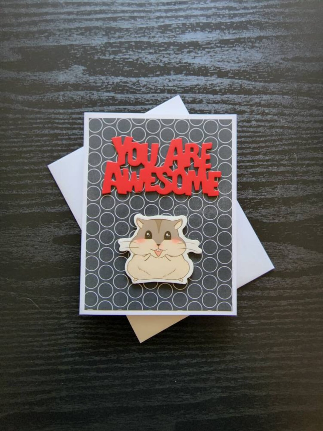 You Are Awesome Card. Hamster Thank You Card. Hamster Just Because Card ...