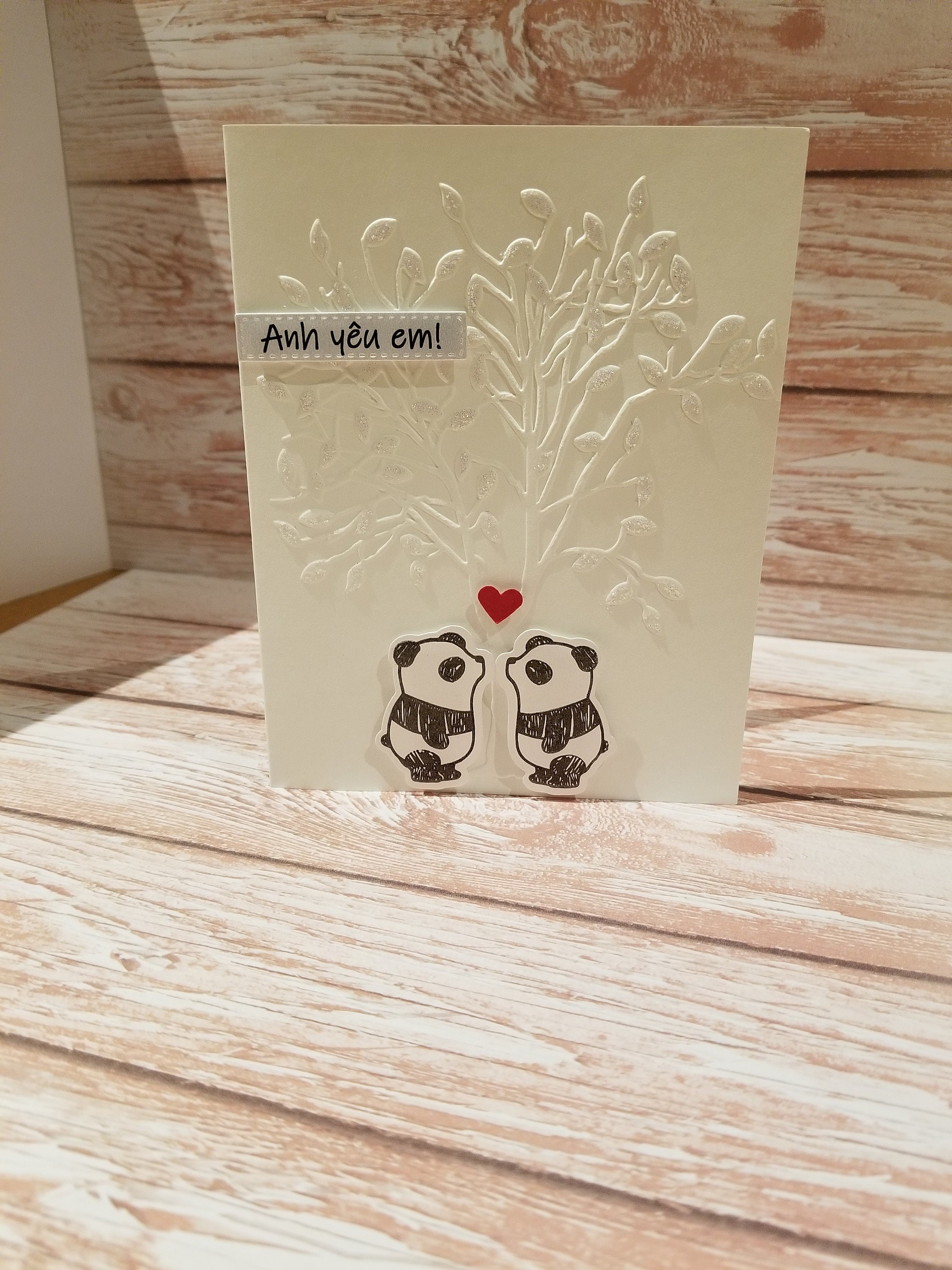 I Love You Card in Vietnamese. Anh Yeu Em. I Love You Card. Panda Love ...