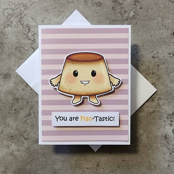 Flan Card - Etsy