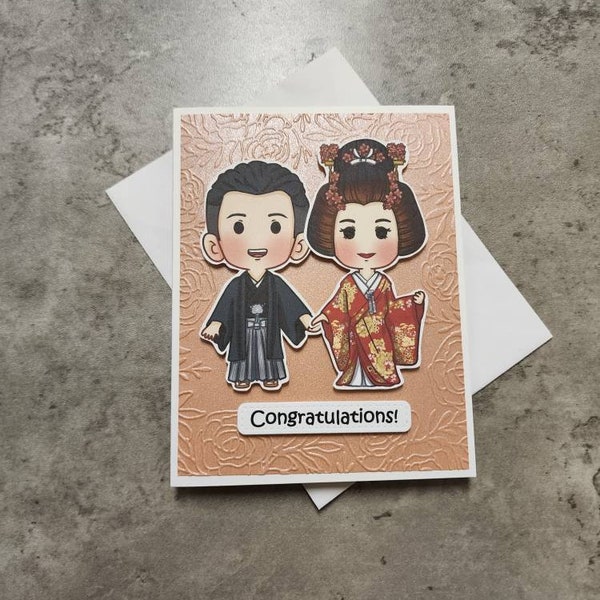 Japanese Wedding Card - Etsy