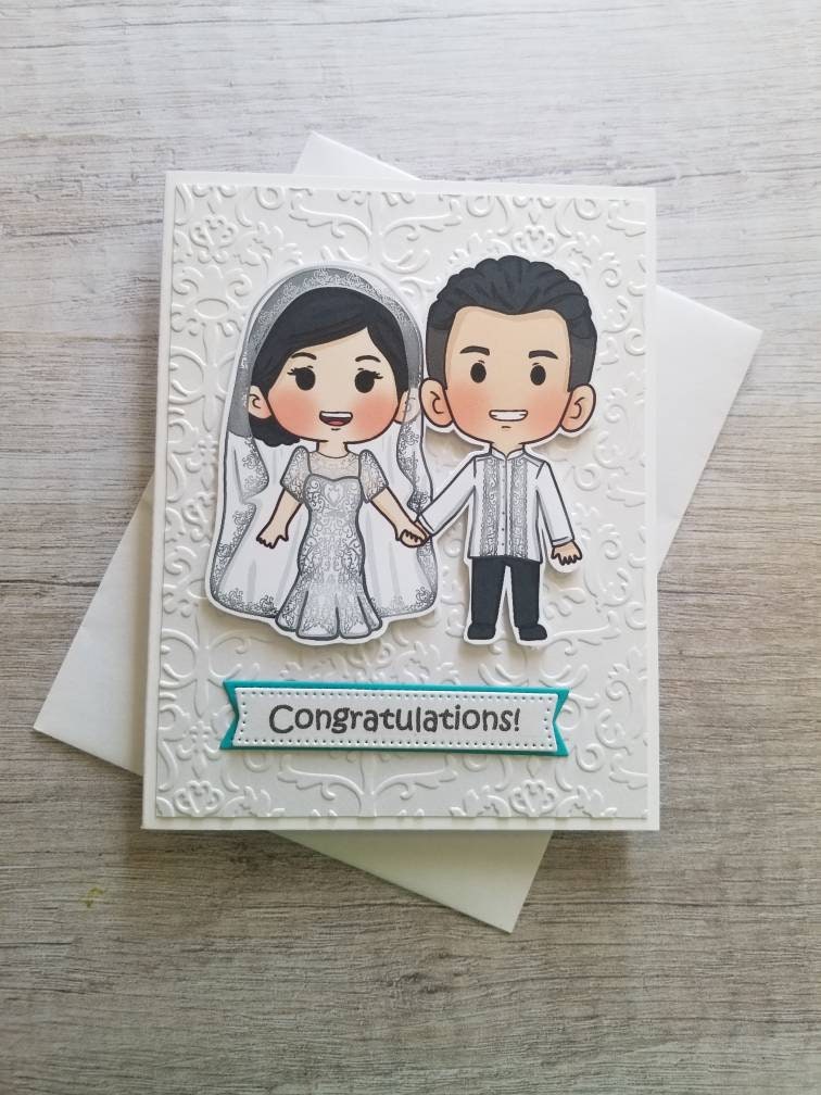Traditional Filipino Wedding Card. Filipino Wedding Couple. - Etsy UK