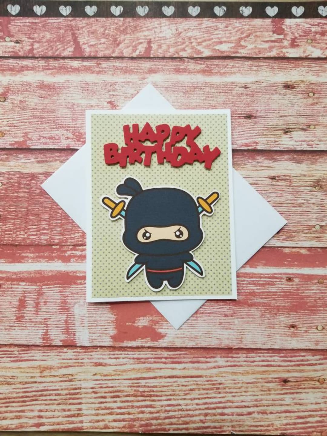 Ninja Happy Birthday Card. Ninja Birthday Card. Karate Happy Birthday ...