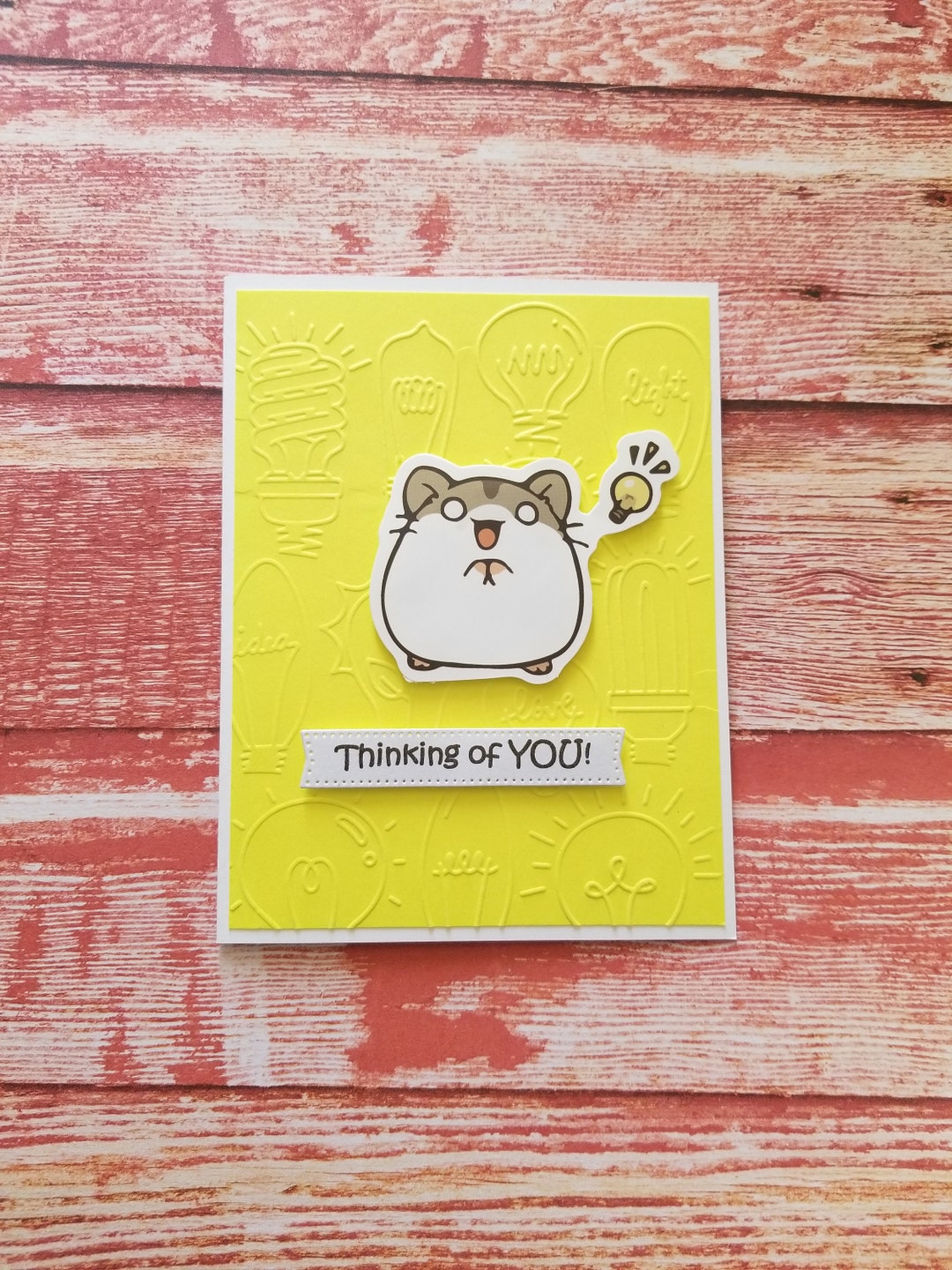 Thinking of You Card. Kawaii Card. Hamster Thinking of You Card. - Etsy