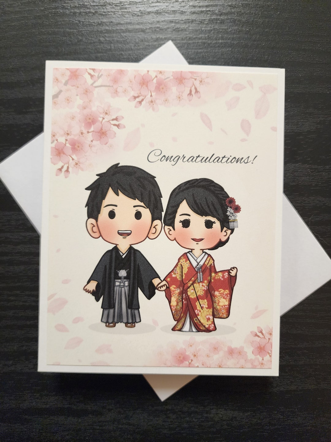 Japanese Wedding Card. Japanese Congratulation Card. Japanese Wedding ...