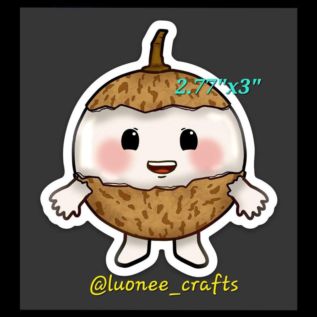 Logan Sticker. Kawaii Sticker. Fruit Stickers. Asian Fruit Sticker ...