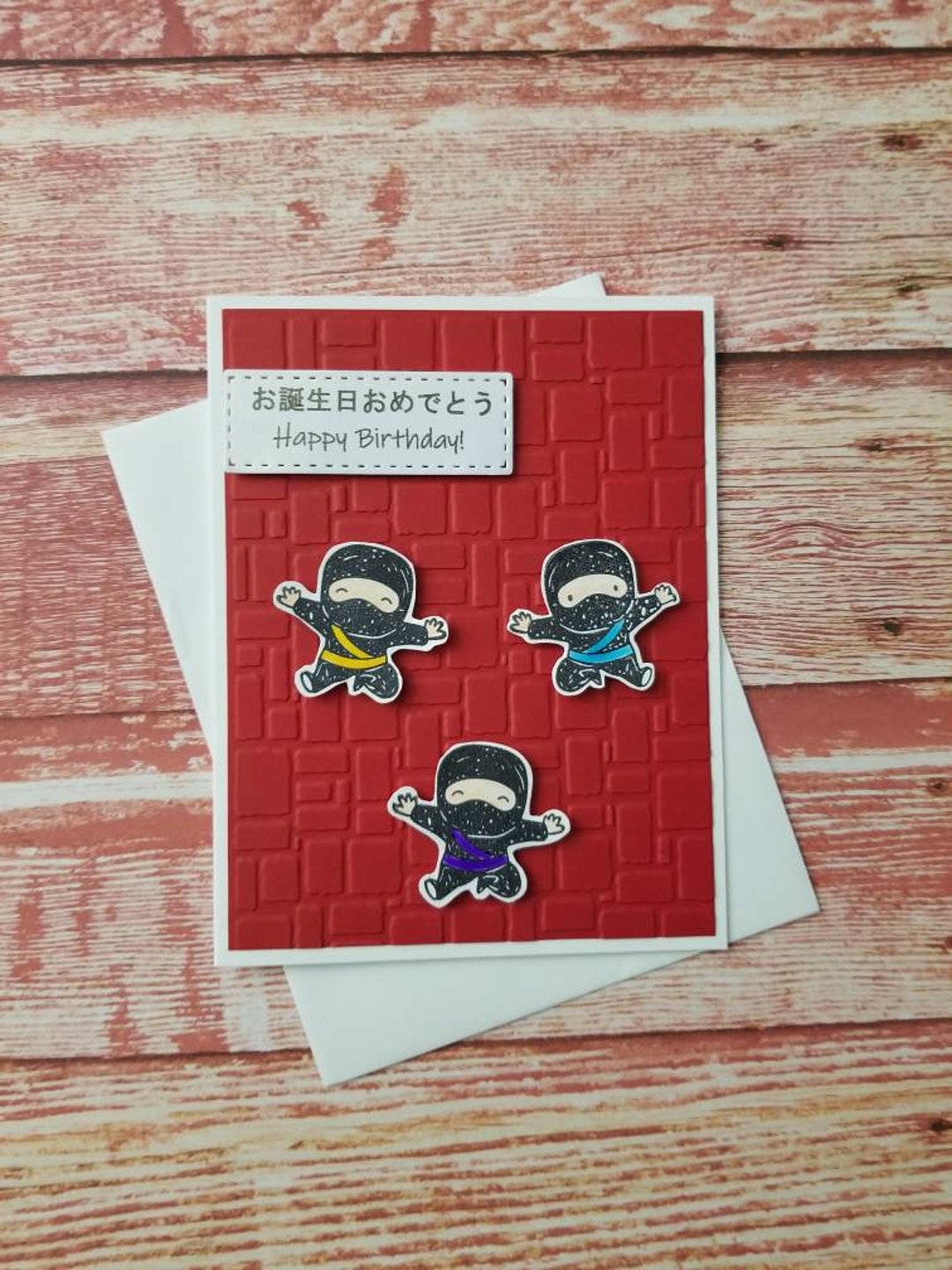 Ninja Happy Birthday Card. Ninja Birthday Card. Karate Happy - Etsy