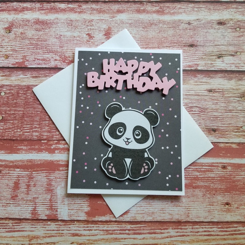 Panda Birthday Card - Etsy