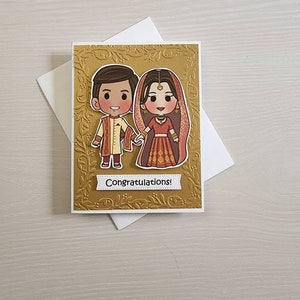 Indian Wedding Card. Wedding Card. Indian Wedding Congratulation Card ...