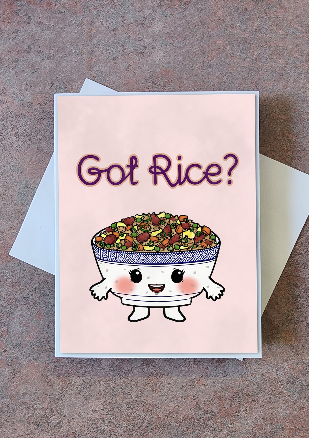 Got Rice Card Fried Rice Just Card Because Card. Fried Rice Pun Card ...