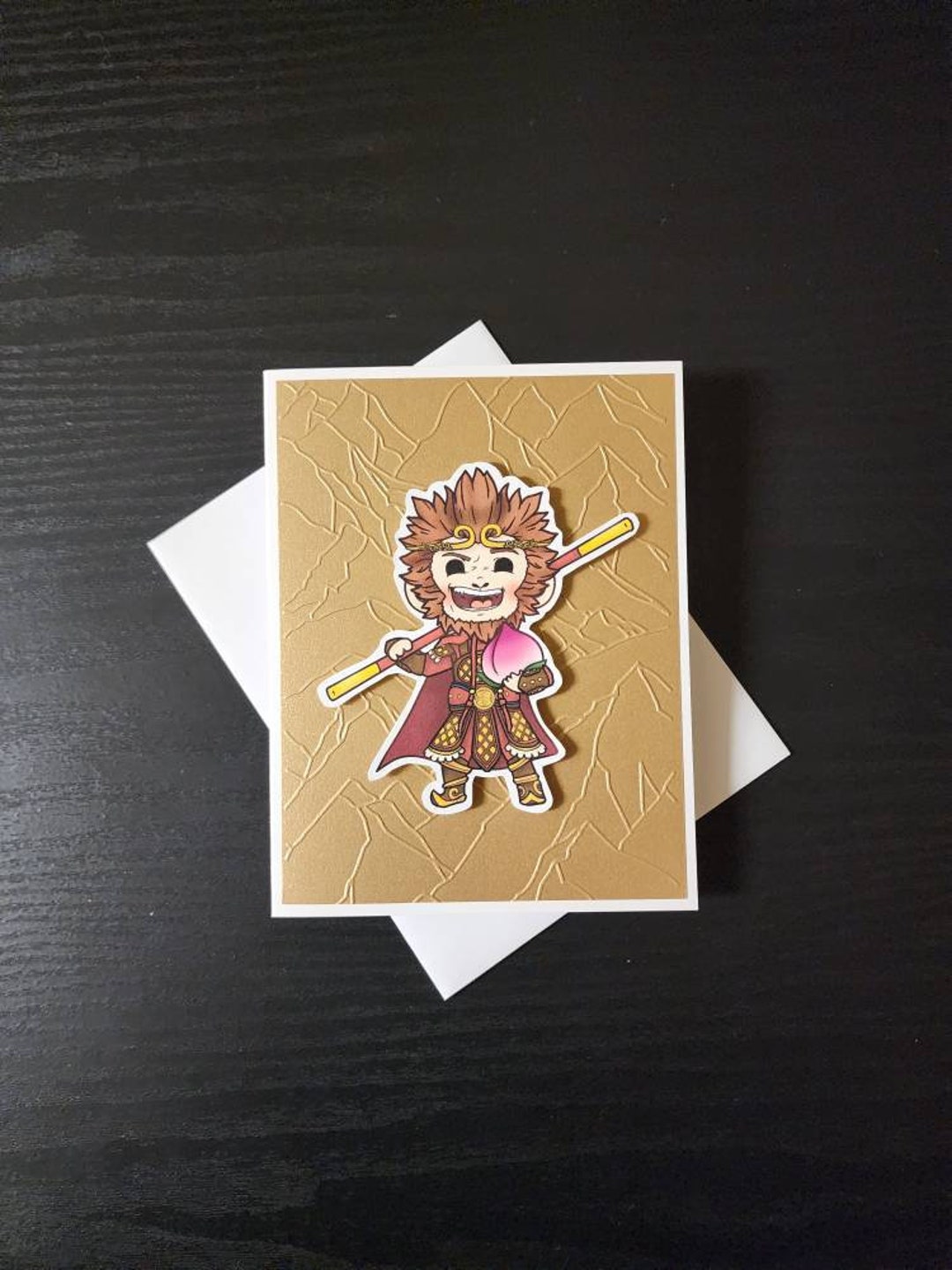 Vietnamese Birthday Card. Monkey King Birthday Card. Te Thien Dai Thanh ...