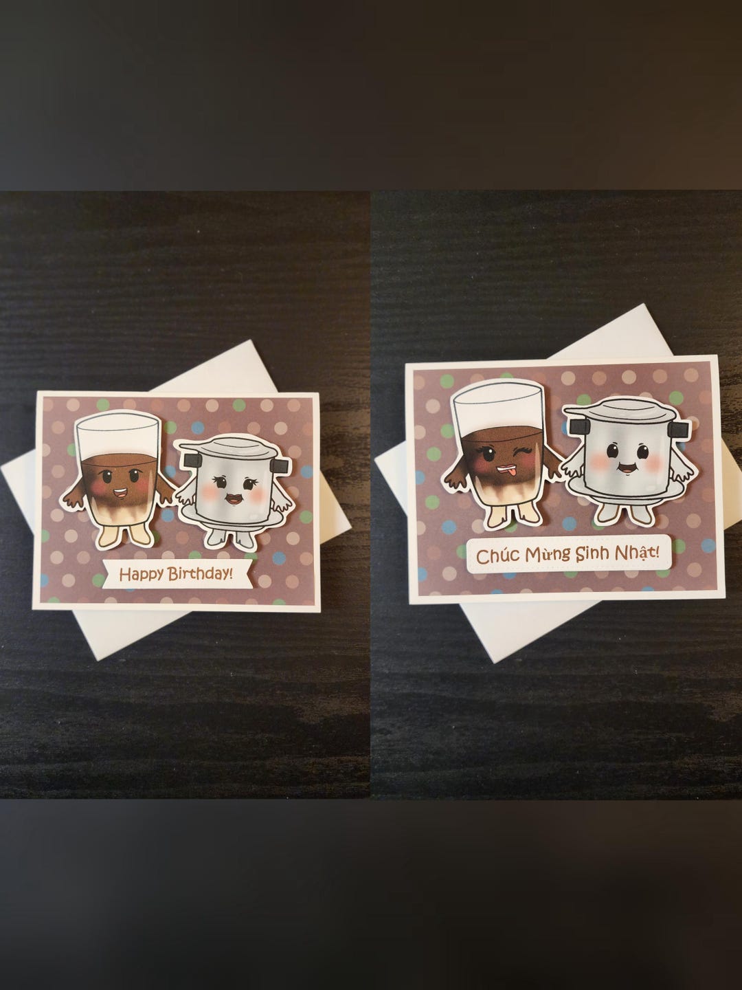 Vietnamese Birthday Card. Viet Birthday Card. Vietnamese Happy Birthday ...