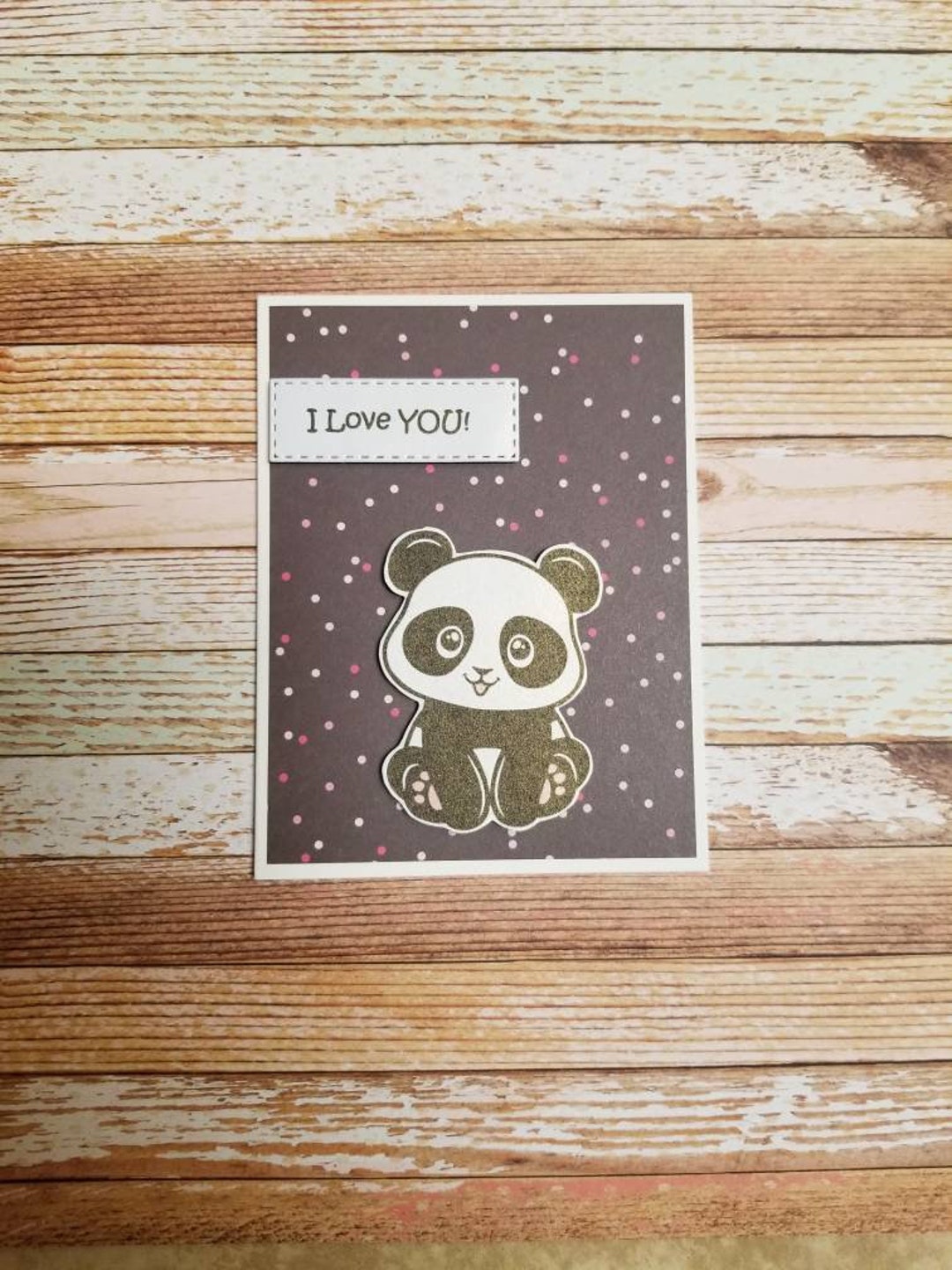 Panda Love Card. Panda I Love You Card. Panda Valentine Card. Panda ...