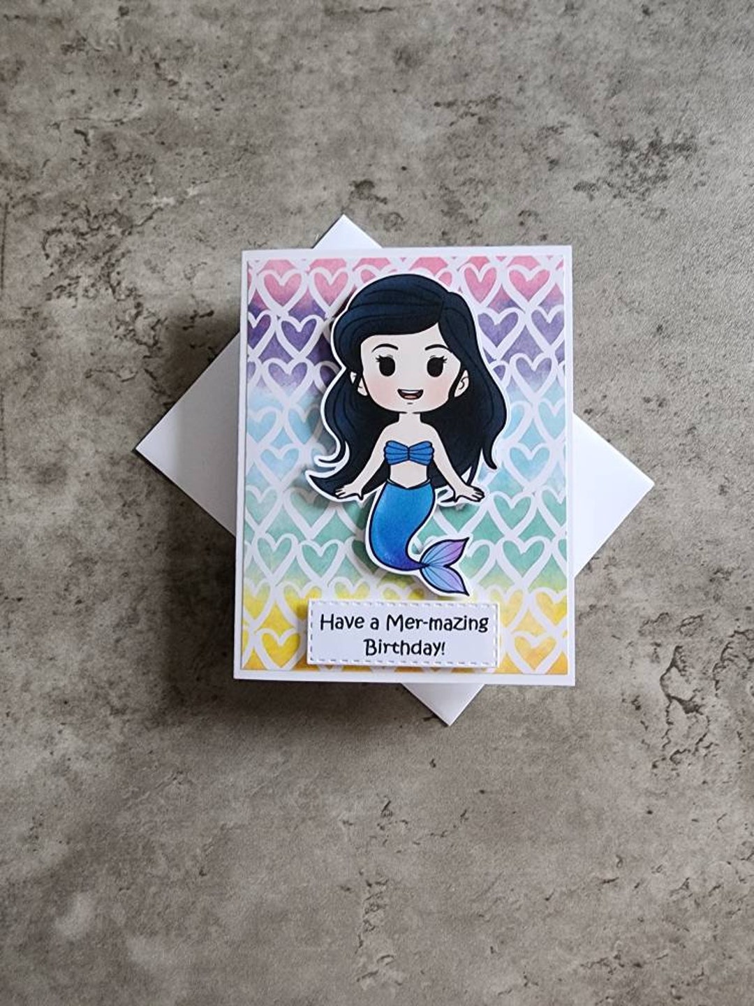 Mermaid Birthday Card. Have a Mer-mazing Birthday. Mermaid Happy ...