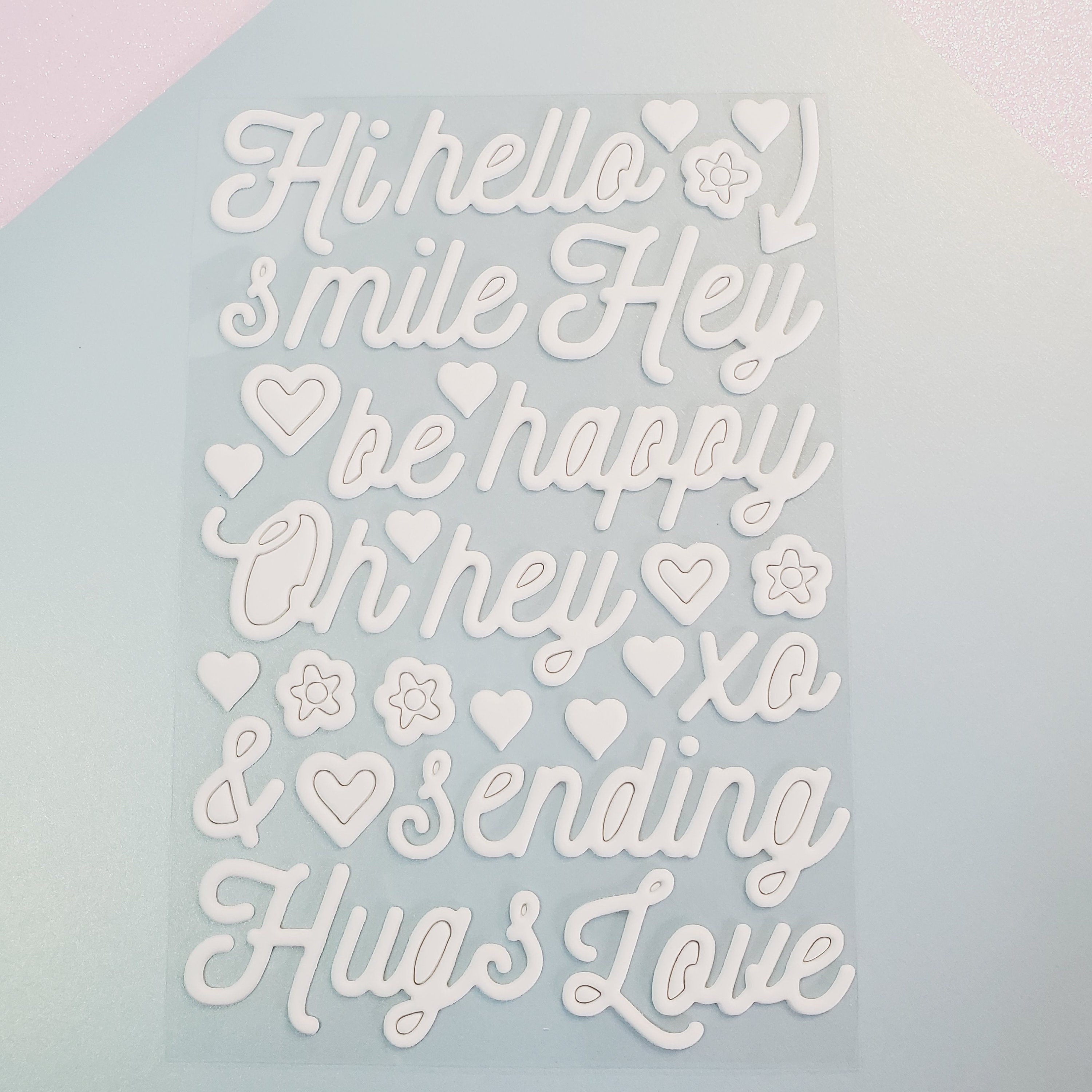 Fresh Hello SENTIMENT STICKERS 7 PC Sticker Set Planner - Etsy