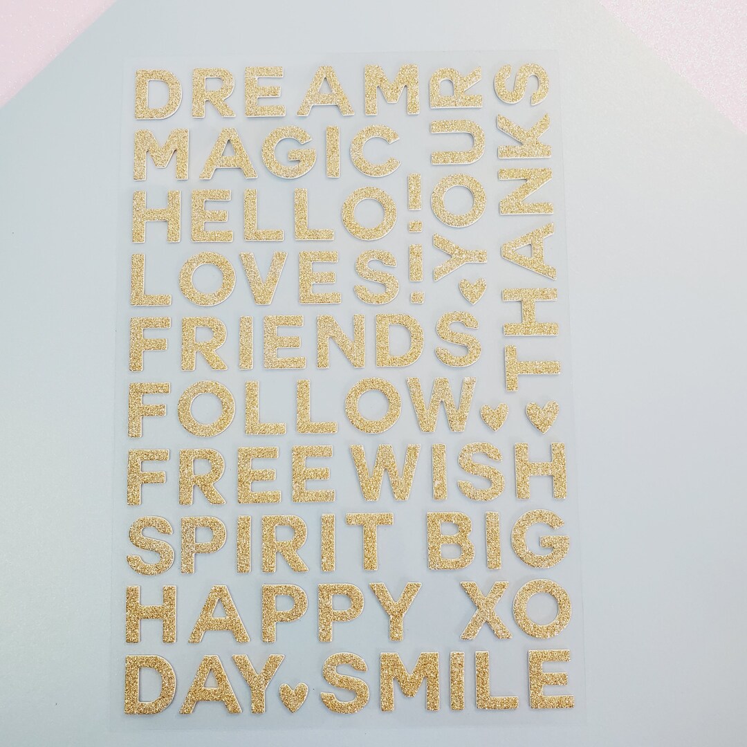 Dream SENTIMENT STICKERS | 15 PC Sticker Set | Planner Stickers | - Etsy