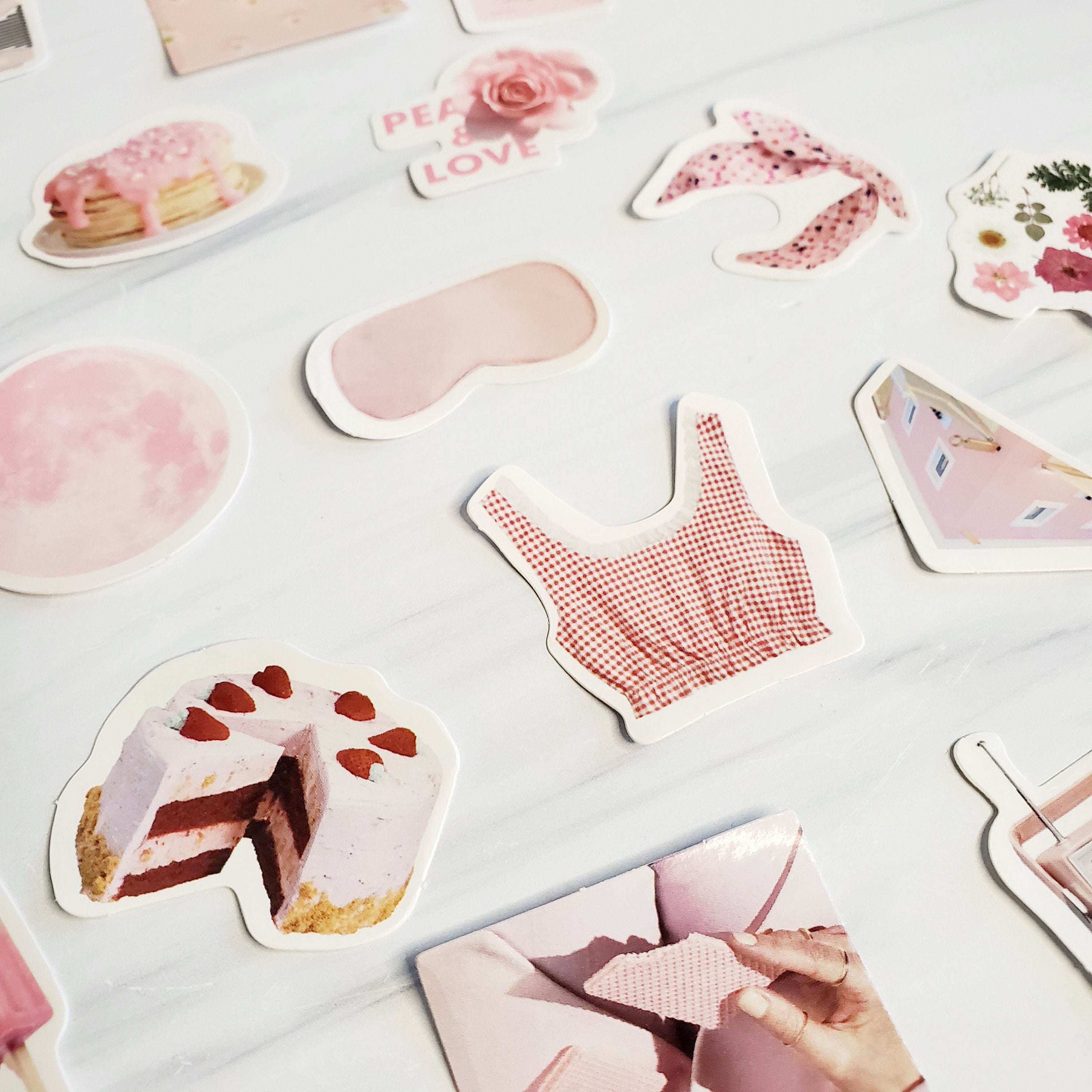 46 PC Sticker Pack | Pretty in Pink | - Etsy