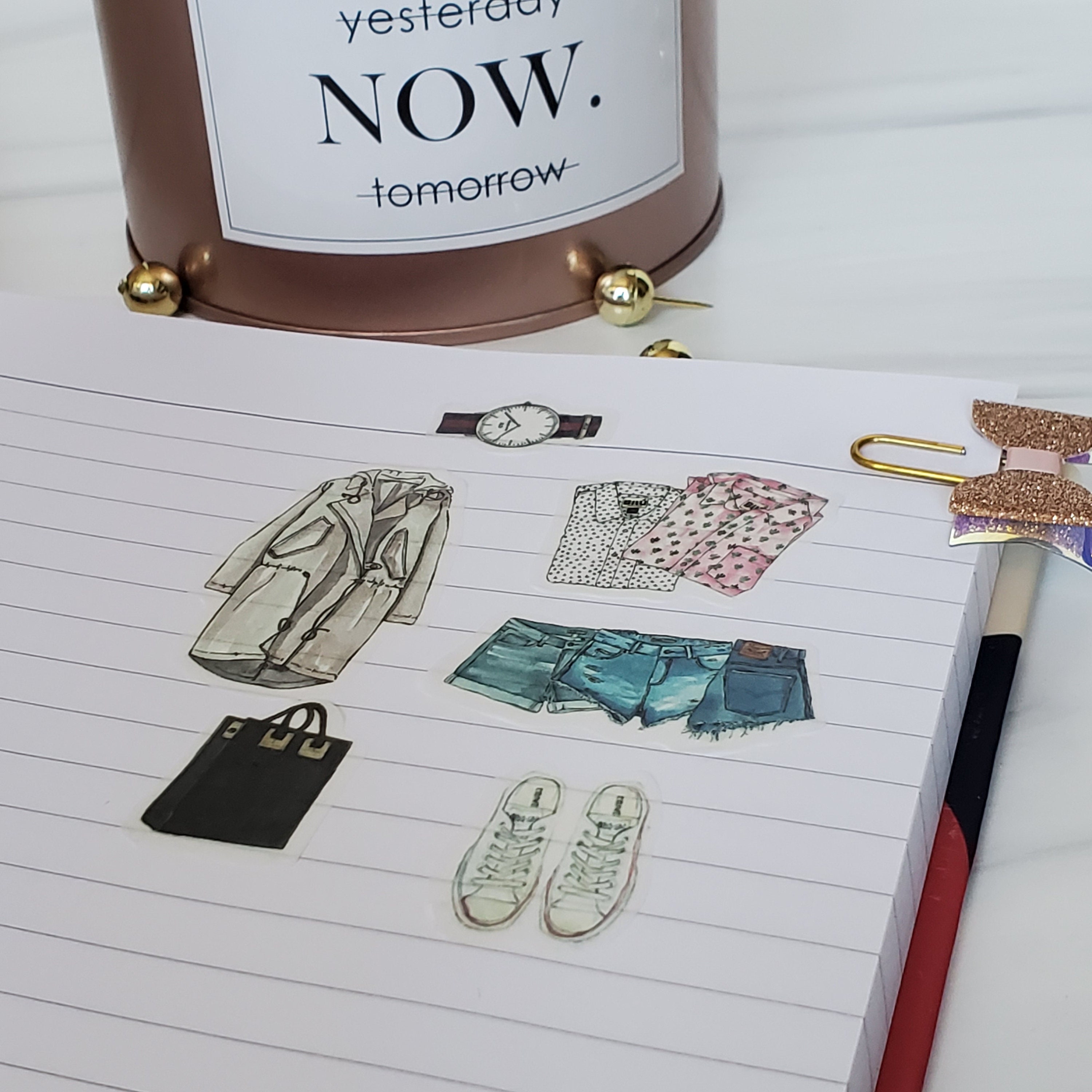 GAP FASHION STICKER Set 55 Piece Sticker Pack Planner | Etsy
