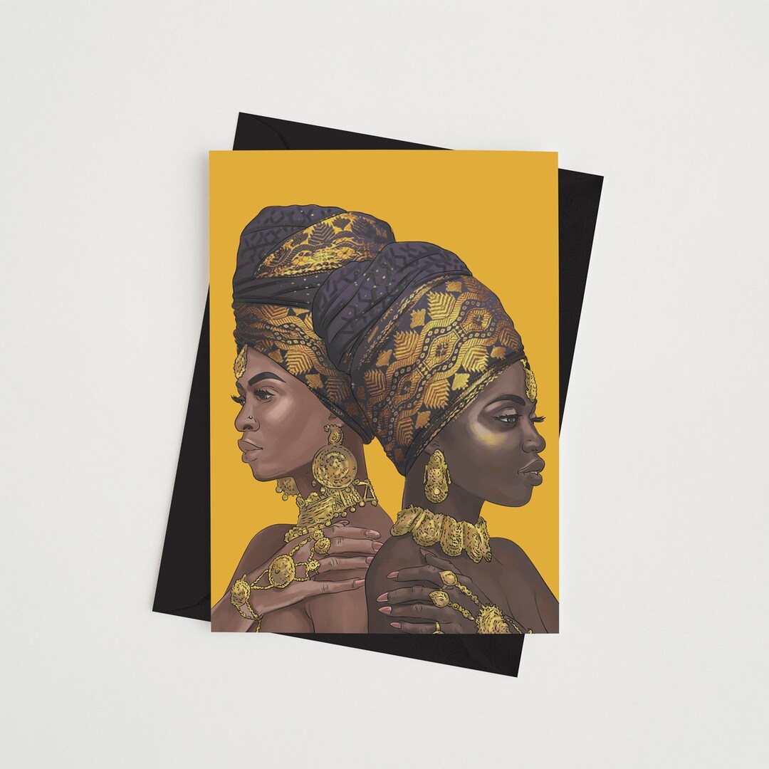 Two Queens Greeting Card thank You Card Birthday Card Anniversary Card ...