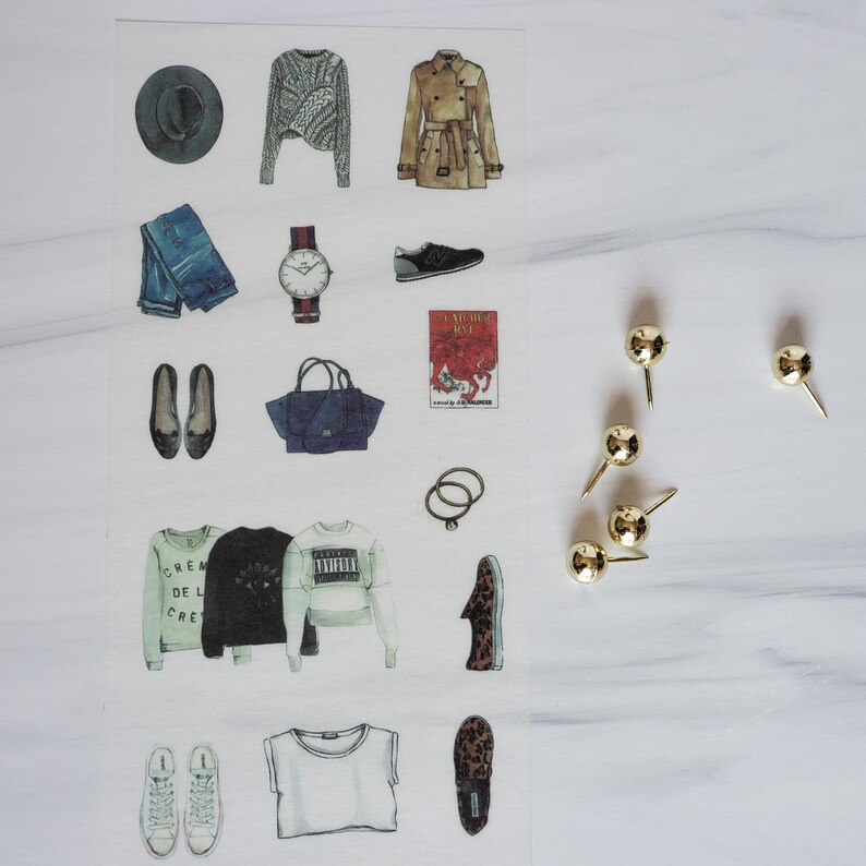 GAP FASHION STICKER Set 55 Piece Sticker Pack Planner - Etsy