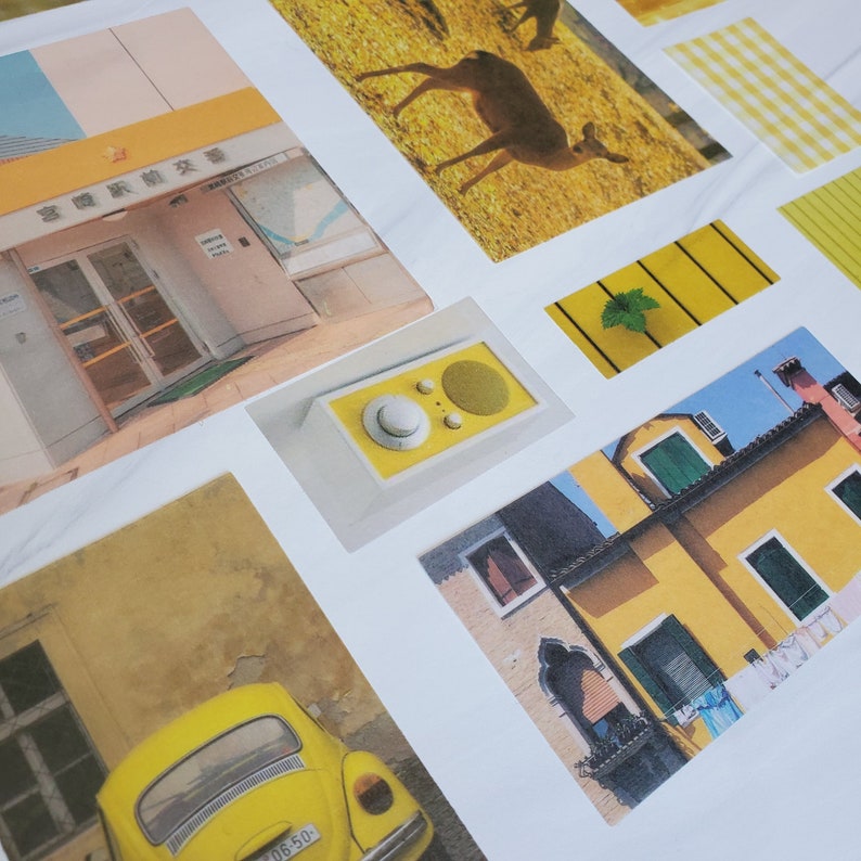 70 Piece YELLOW LIFESTYLE STICKERS | Journal Stickers | Planner ...