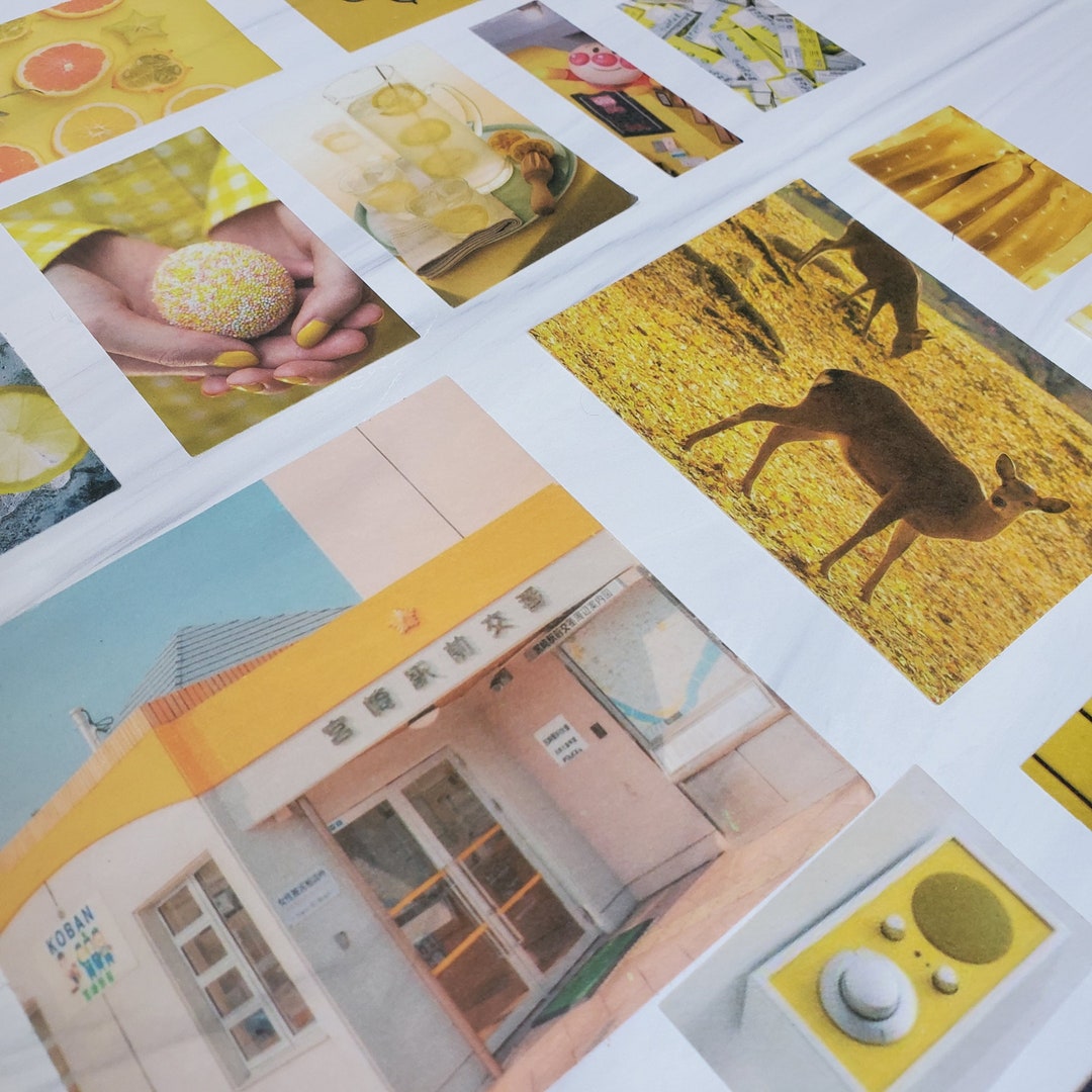 70 Piece YELLOW LIFESTYLE STICKERS | Journal Stickers | Planner ...