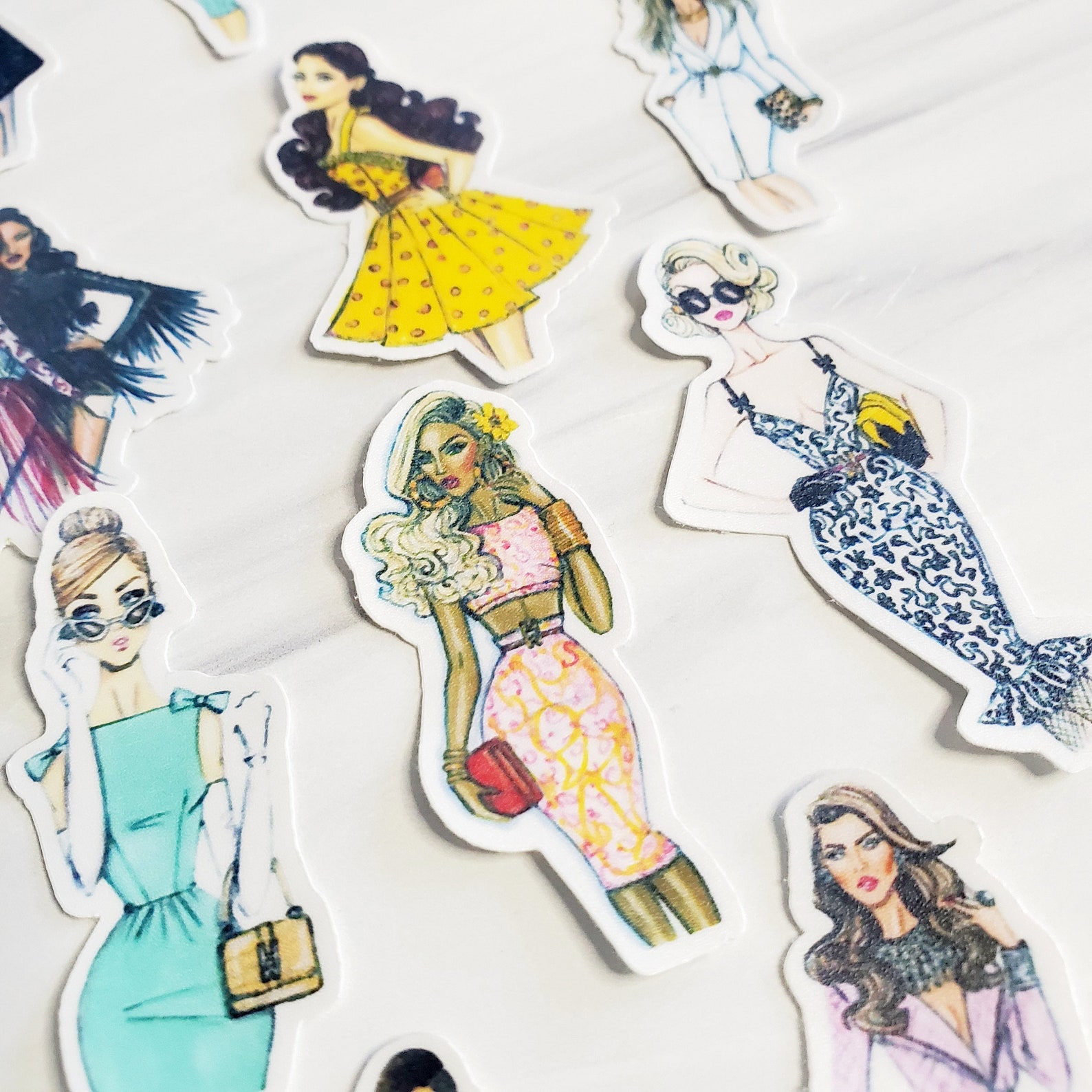 Fashion Girls Sticker Set Journal Stickers - Etsy