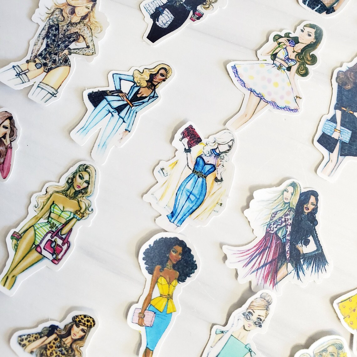 Fashion Girls Sticker Set Journal Stickers - Etsy