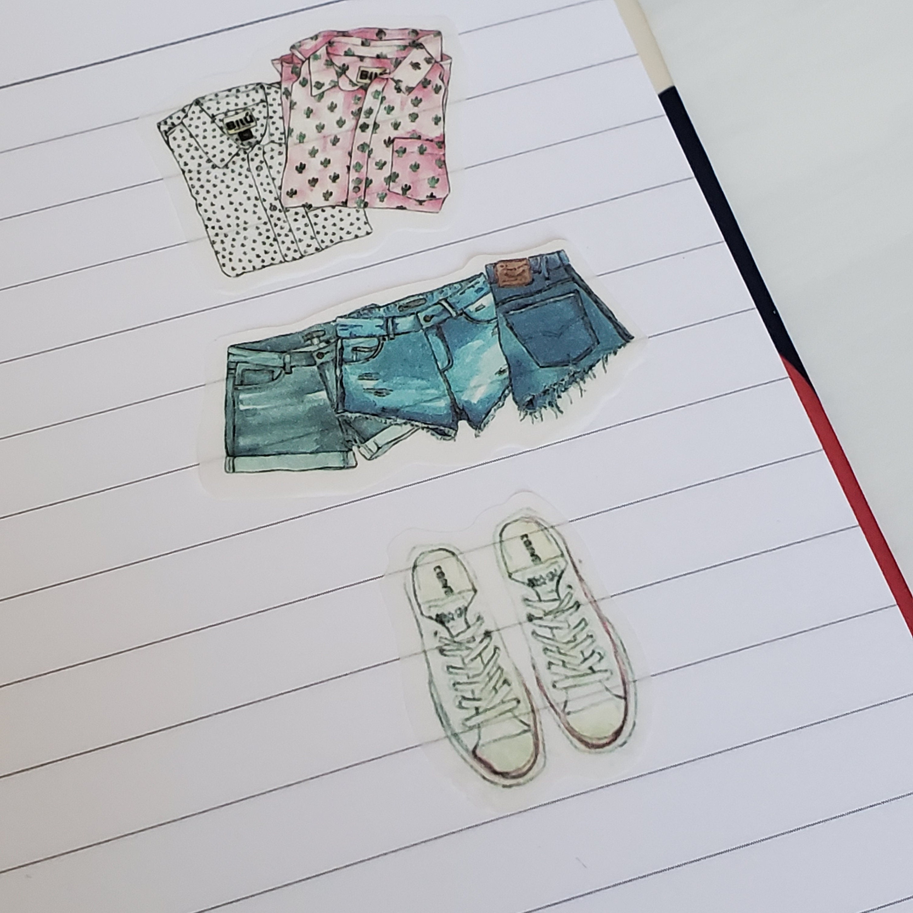 GAP FASHION STICKER Set 55 Piece Sticker Pack Planner | Etsy