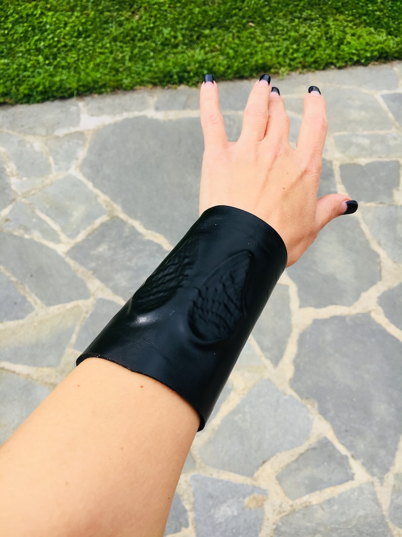 Angel Wings Leather Cuff Bracelet Angel Wings Bracelet Women Cuff ...